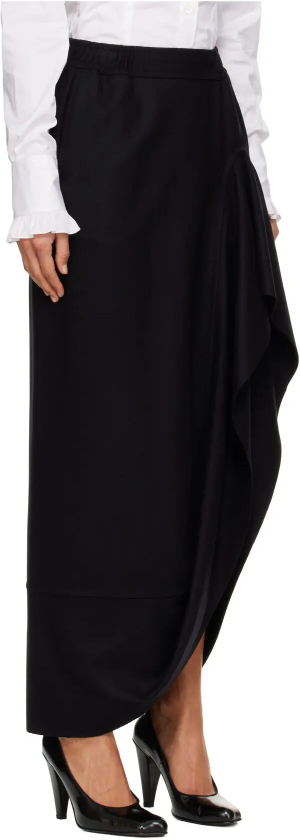 VIVIENNE WESTWOOD Asymmetrical Draped Midi Skirt