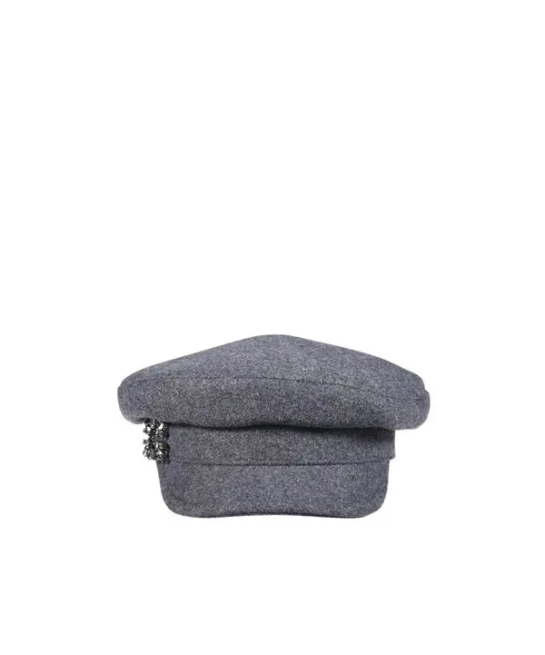 ROGER VIVIER Embellished Sailor Cap - Grey