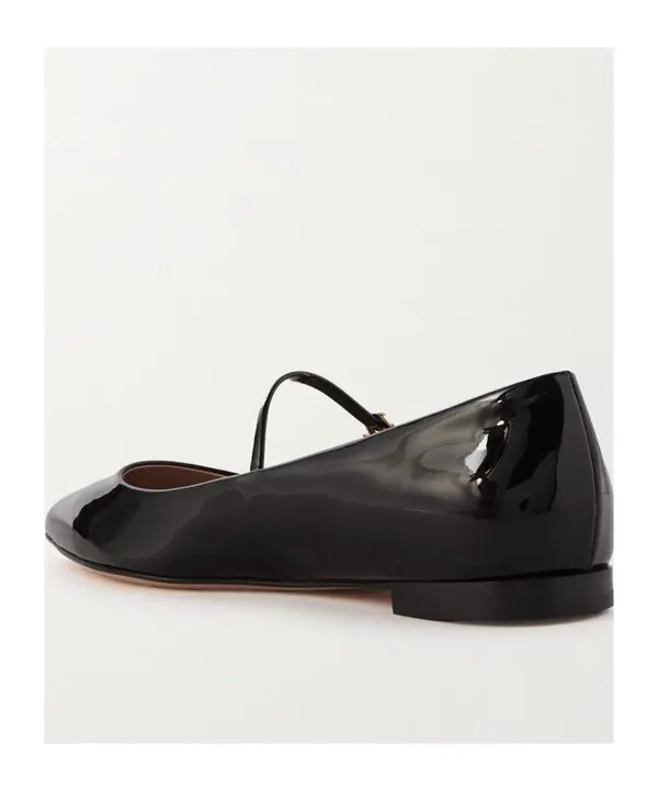 GIANVITO ROSSI Pointed Toe Mary Jane Flats