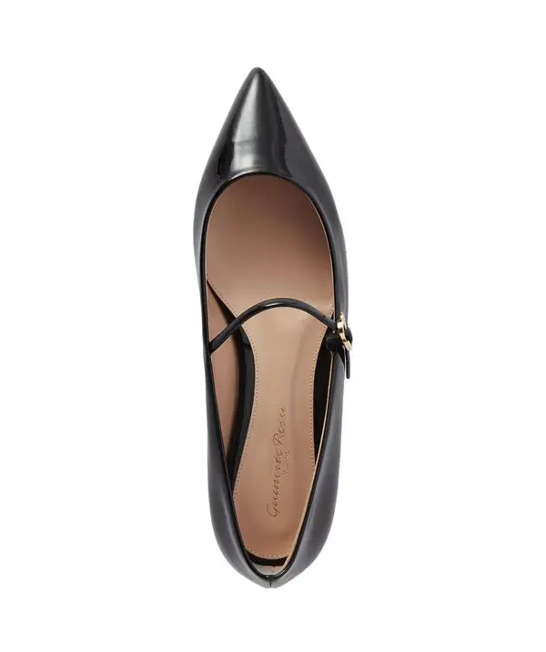 GIANVITO ROSSI Pointed Toe Mary Jane Flats