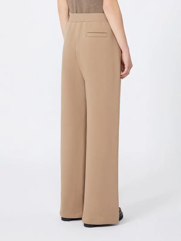 Max Mara Embroidered Jersey Trousers - Biscuit