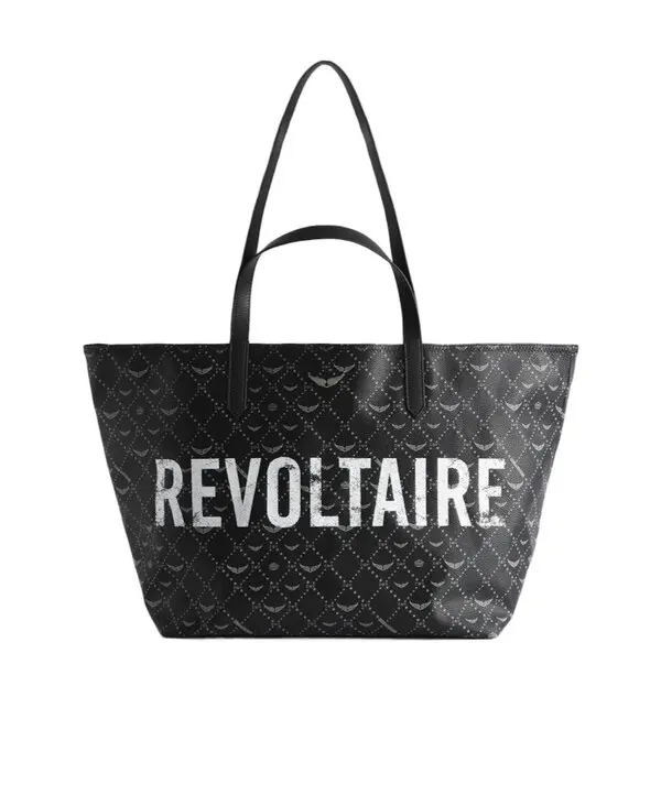 Zadig&Voltaire Logo Printed Tote Bag - Black