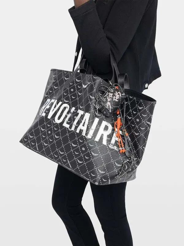 Zadig&Voltaire Logo Printed Tote Bag - Black
