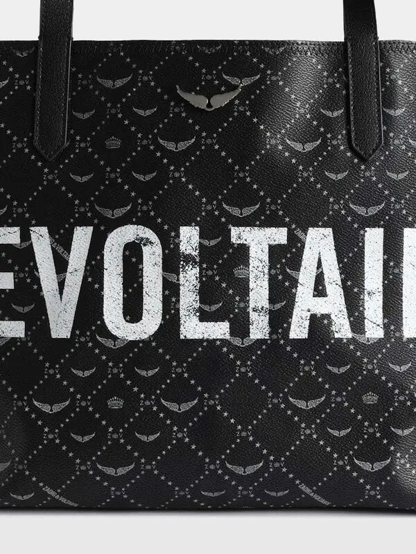 Zadig&Voltaire Logo Printed Tote Bag - Black