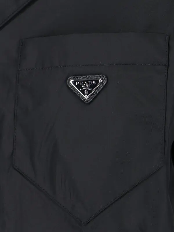 Prada Triangle-logo Short-sleeved Shirt