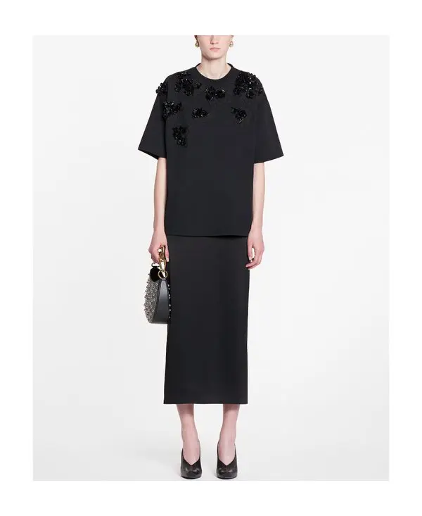 LANVIN Satin Midi Skirt