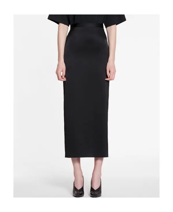 LANVIN Satin Midi Skirt