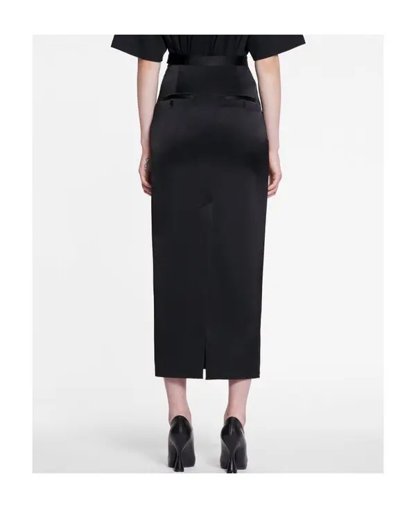 LANVIN Satin Midi Skirt
