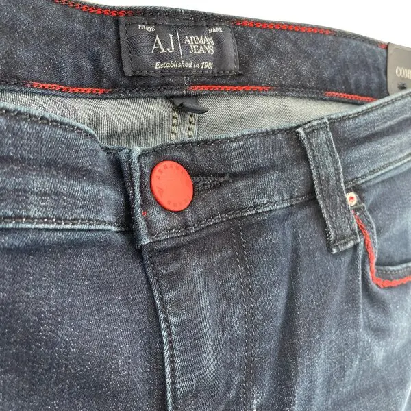 Emporio Armani Slim Fit Logo Jeans - Black