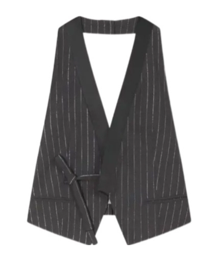 Kenzo Kimono Backless Vest - Anthracite