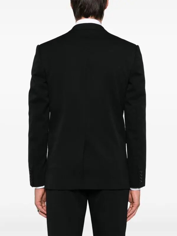Celine Diagonal Wool Wing Collar Jacket