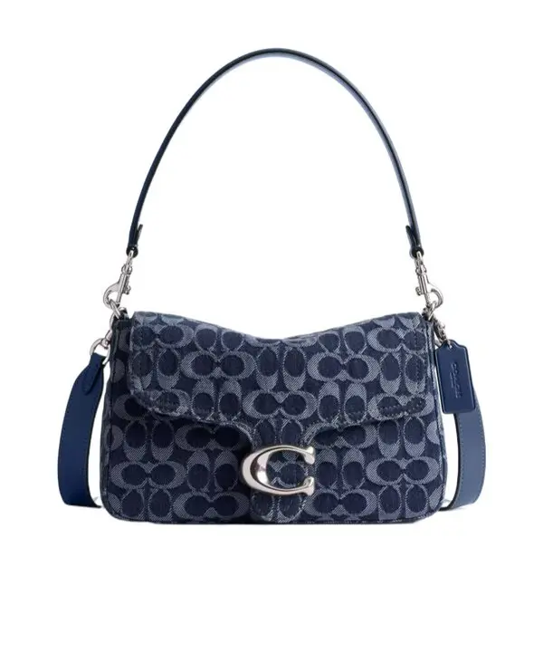 COACH Soft Tabby Signature Denim Shoulder Bag