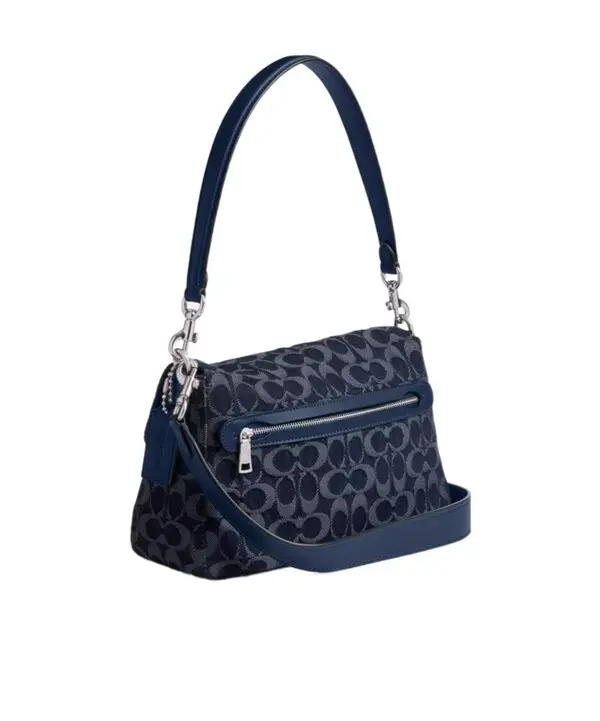 COACH Soft Tabby Signature Denim Shoulder Bag