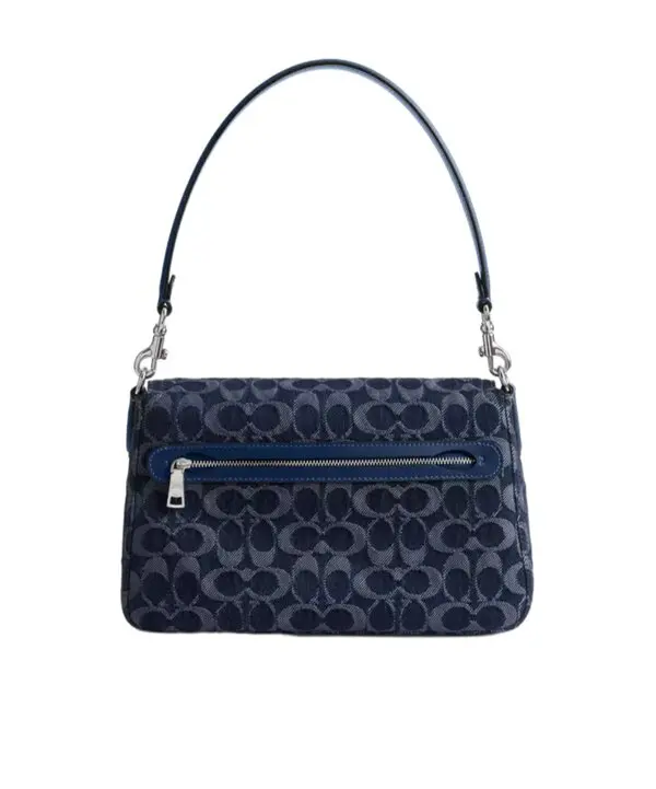 COACH Soft Tabby Signature Denim Shoulder Bag