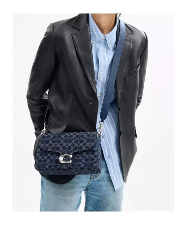 COACH Soft Tabby Signature Denim Shoulder Bag