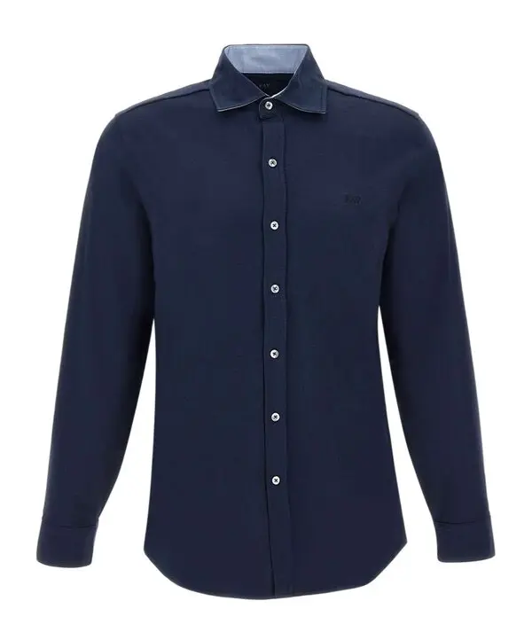 FAY Long-sleeved Shirt - Blue