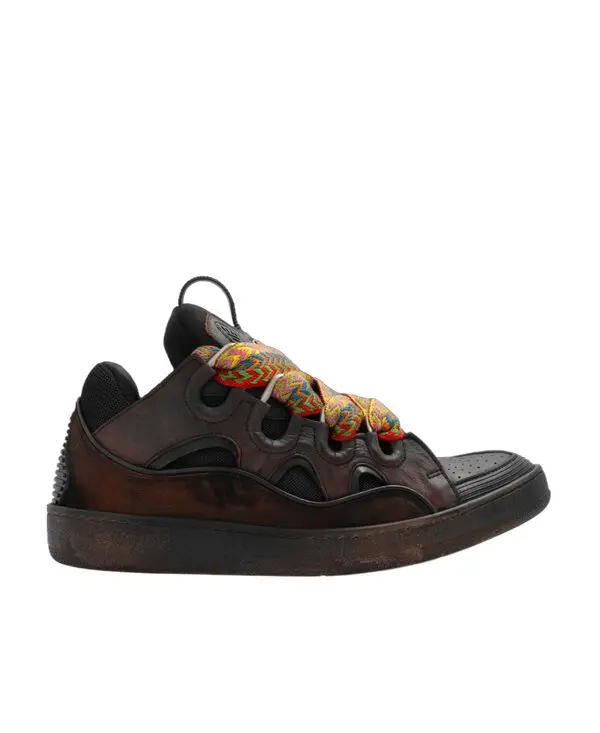 LANVIN Curb Chunky Lace-up Sneakers - Black