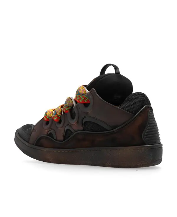 LANVIN Curb Chunky Lace-up Sneakers - Black