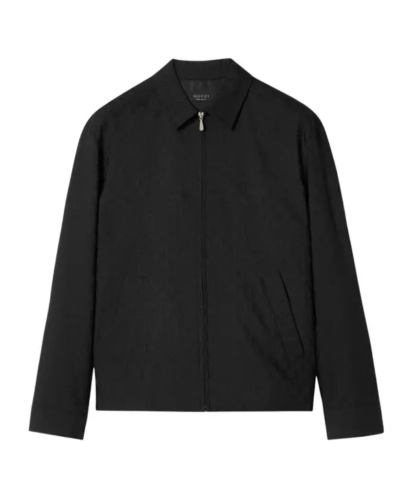 Gucci Gg Wool Zip Jacket