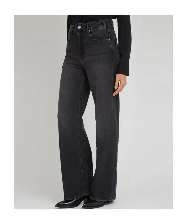 Paige Belted Jeans - Black