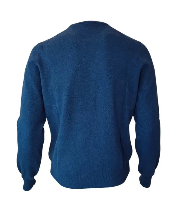 GRAN SASSO Crew Neck Long Sleeve Sweater - Blue