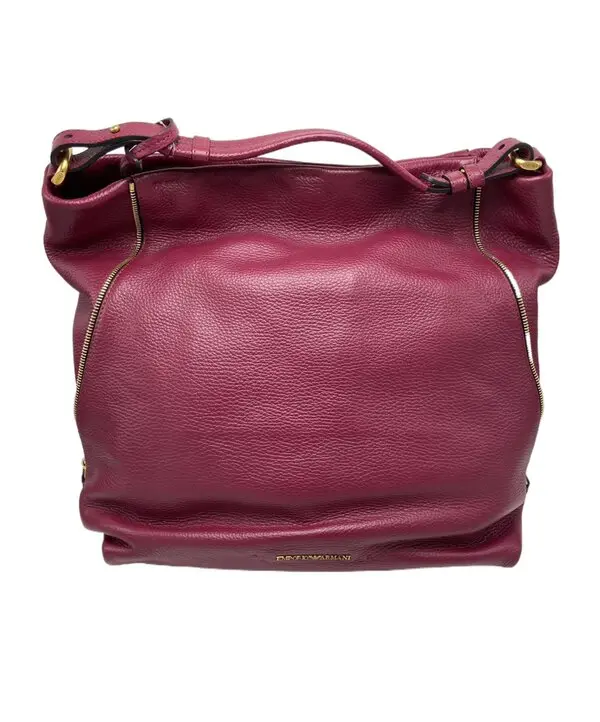 Emporio Armani Leather Lettering Shoulder Bag