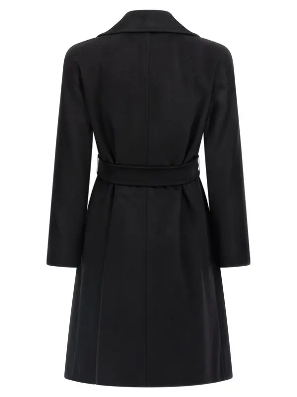 Max Mara Dravenna Belted Coat - Black