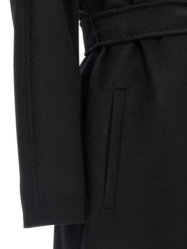 Max Mara Dravenna Belted Coat - Black