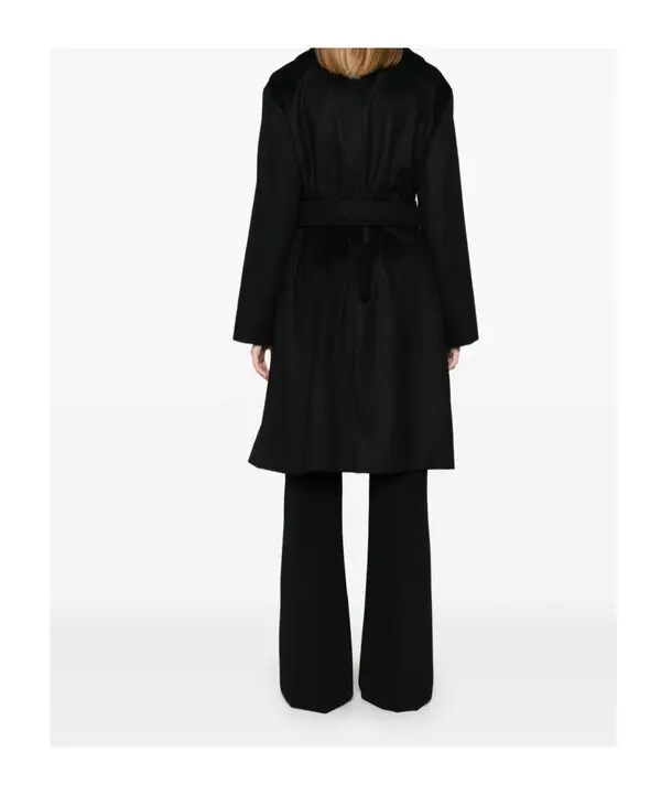 Max Mara Dravenna Belted Coat - Black