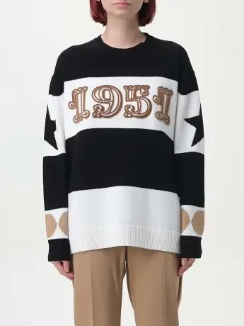 Max Mara Star Patterned Crewneck Jumper - Black