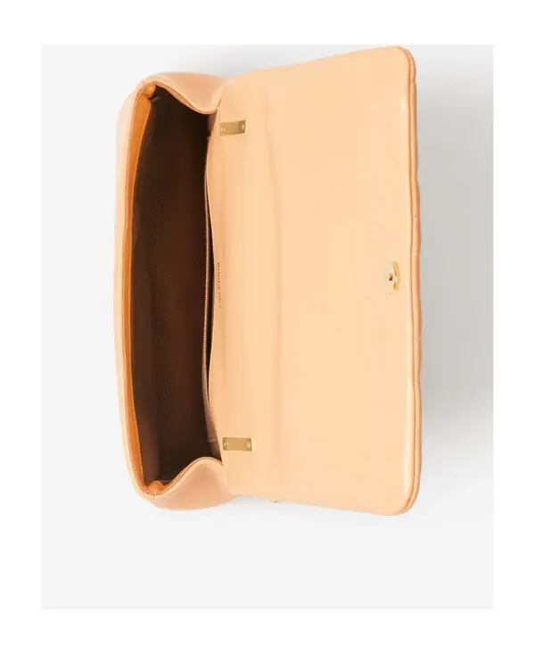 Burberry Lola Quilted Leather Shoulder Bag - Orange