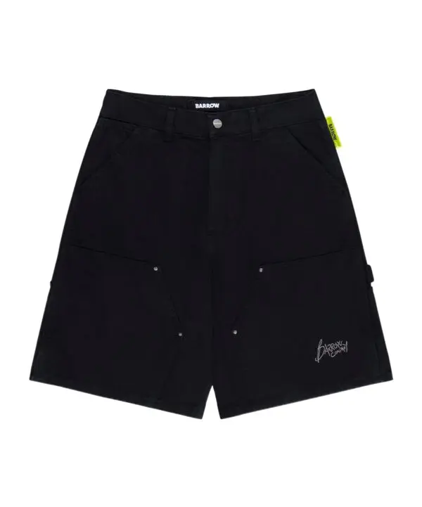 BARROW Logo Patch Cargo Shorts - Black