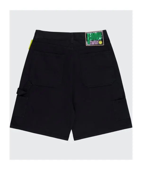 BARROW Logo Patch Cargo Shorts - Black