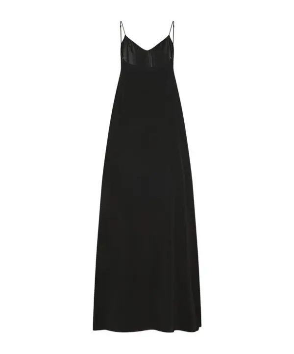 THE ROW V-neck Sleeveless Maxi Dress