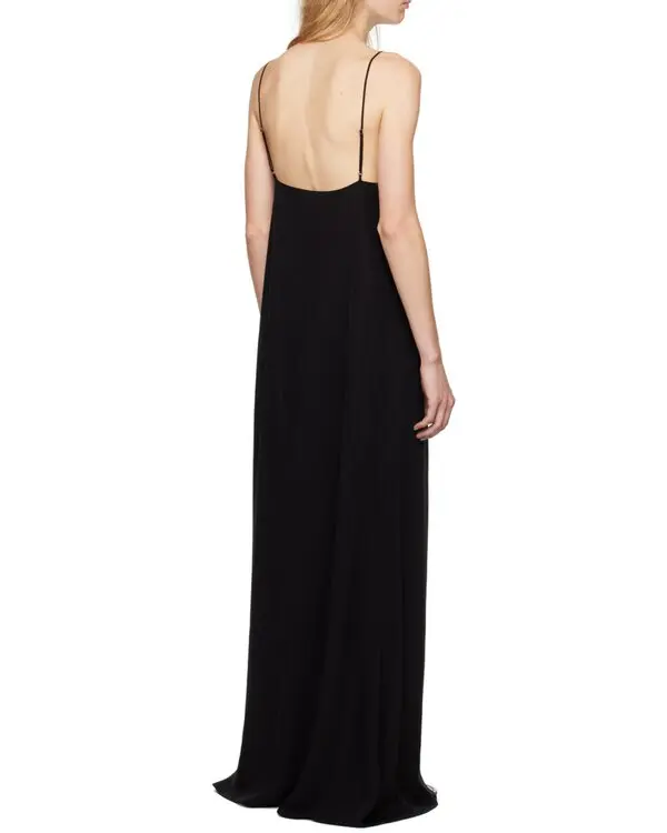 THE ROW V-neck Sleeveless Maxi Dress