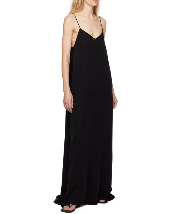 THE ROW V-neck Sleeveless Maxi Dress