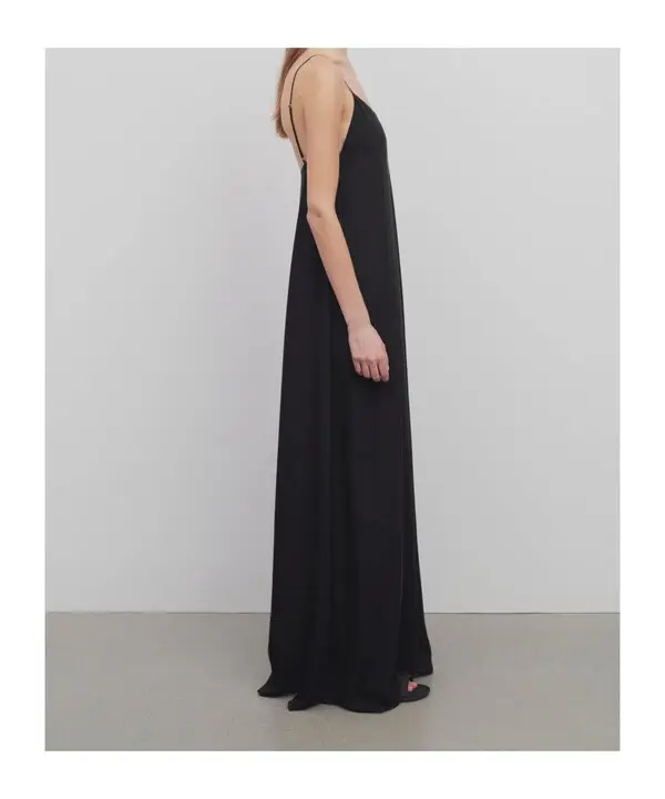 THE ROW V-neck Sleeveless Maxi Dress