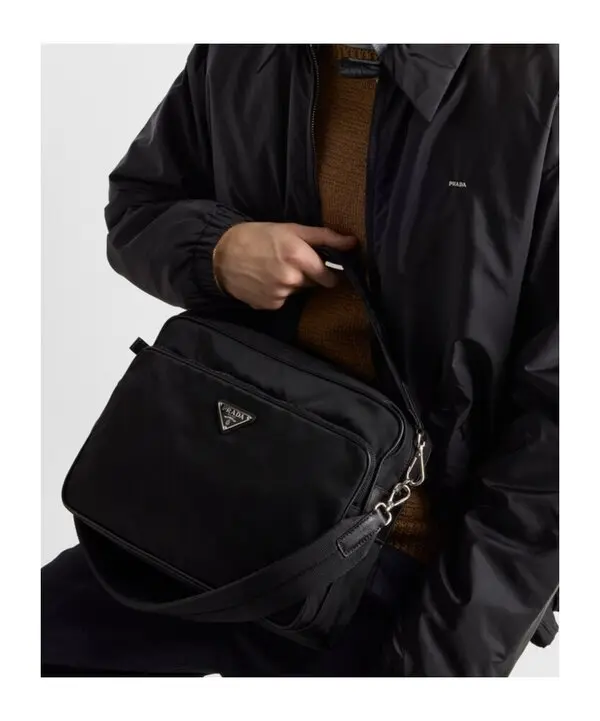 Prada Triangle Logo Shoulder Bag