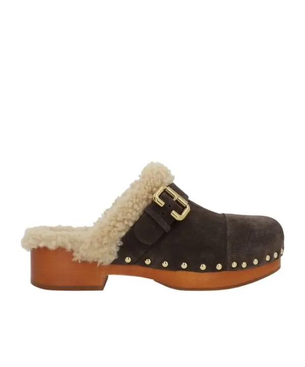 Chloé Jeannette Clogs With Stud Detailing