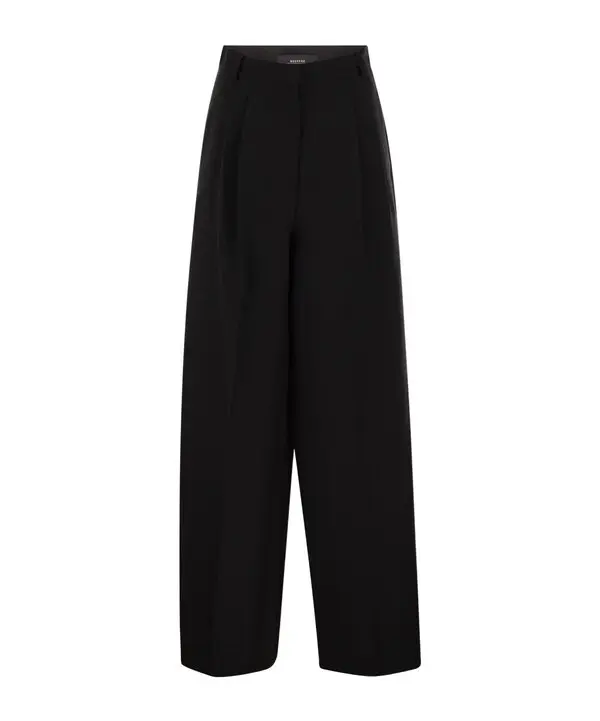 Max Mara Belted Tailored Trousers - Black