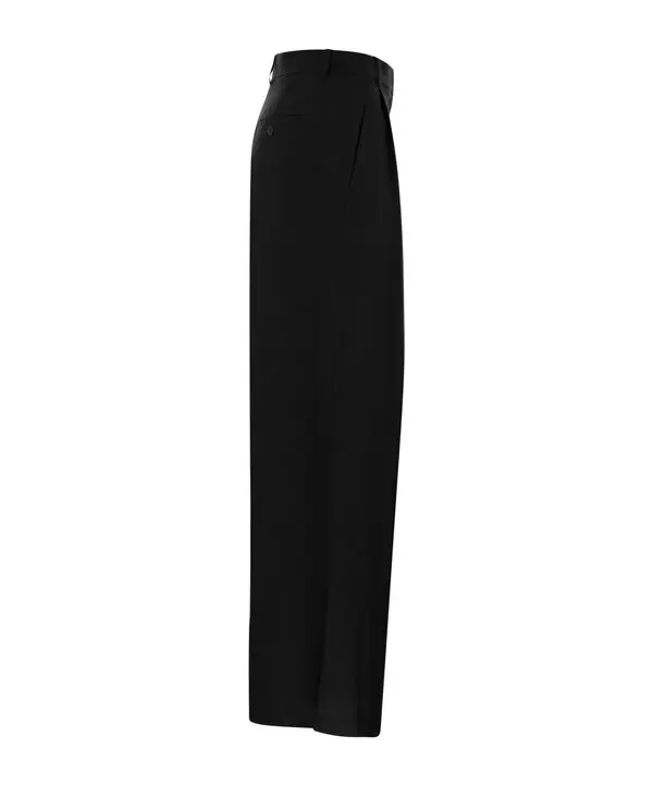 Max Mara Belted Tailored Trousers - Black