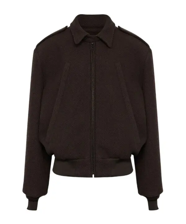 MAISON MARGIELA Pointed Collar Zip Up Jacket