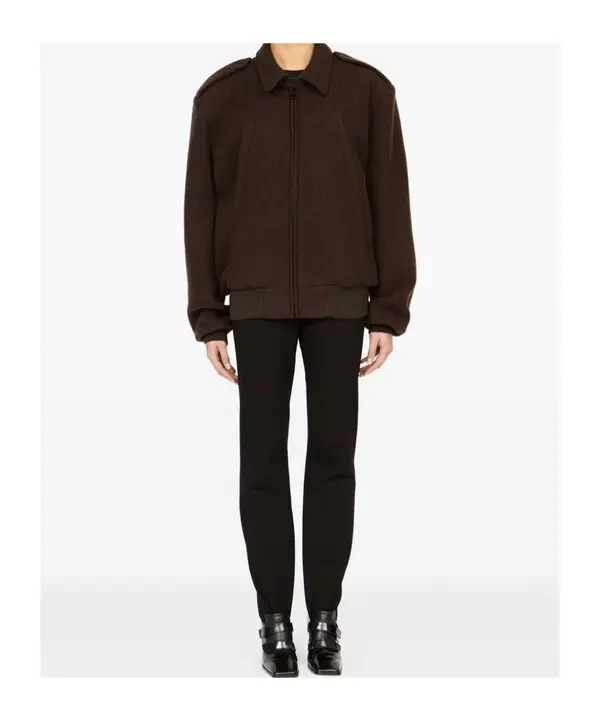 MAISON MARGIELA Pointed Collar Zip Up Jacket