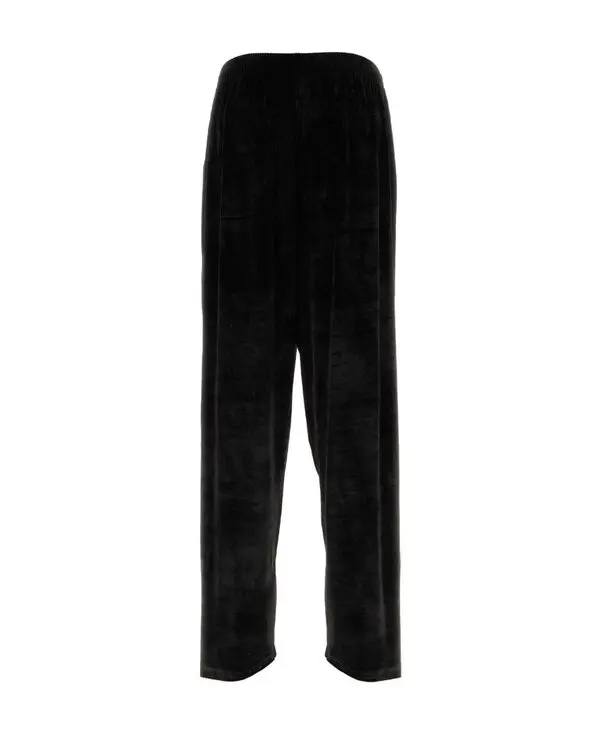 Balenciaga Velvet-effect Elastic Waist Trousers