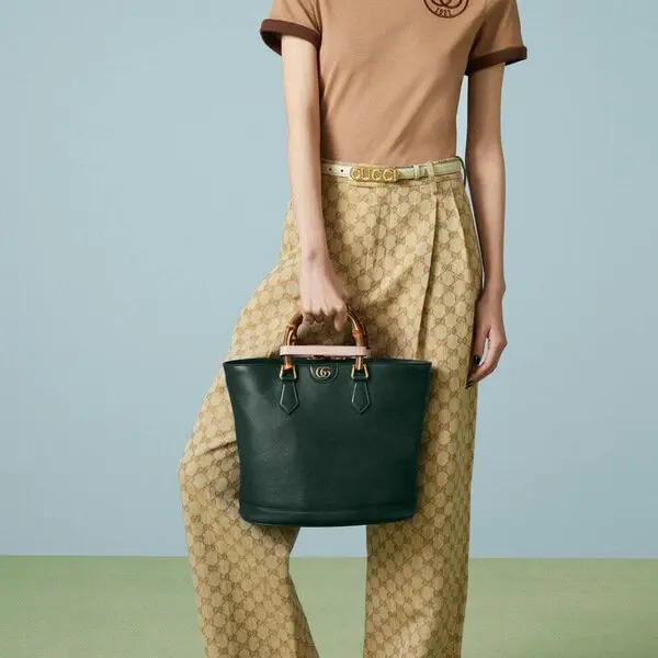 Gucci Medium Diana Leather Tote Bag