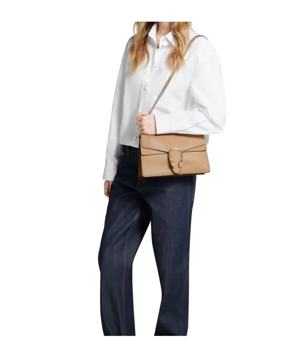 Gucci Dionysus Medium Shoulder Bag - Beige