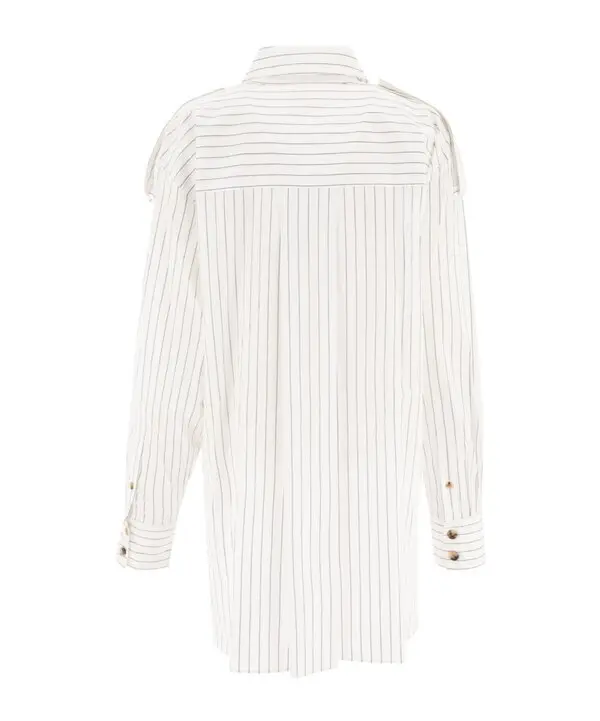 Khaite The Tamal Striped Button-up Shirt