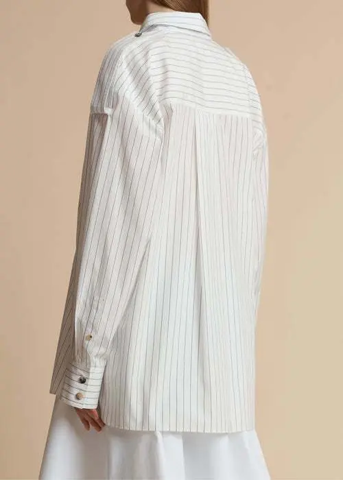 Khaite The Tamal Striped Button-up Shirt