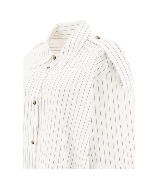 Khaite The Tamal Striped Button-up Shirt