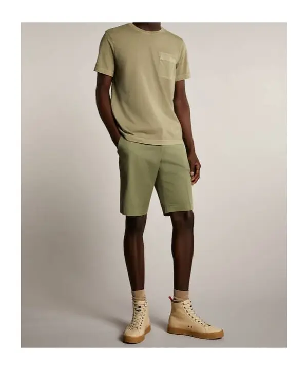 FAY Pocket Crew Neck T-shirt - Khaki
